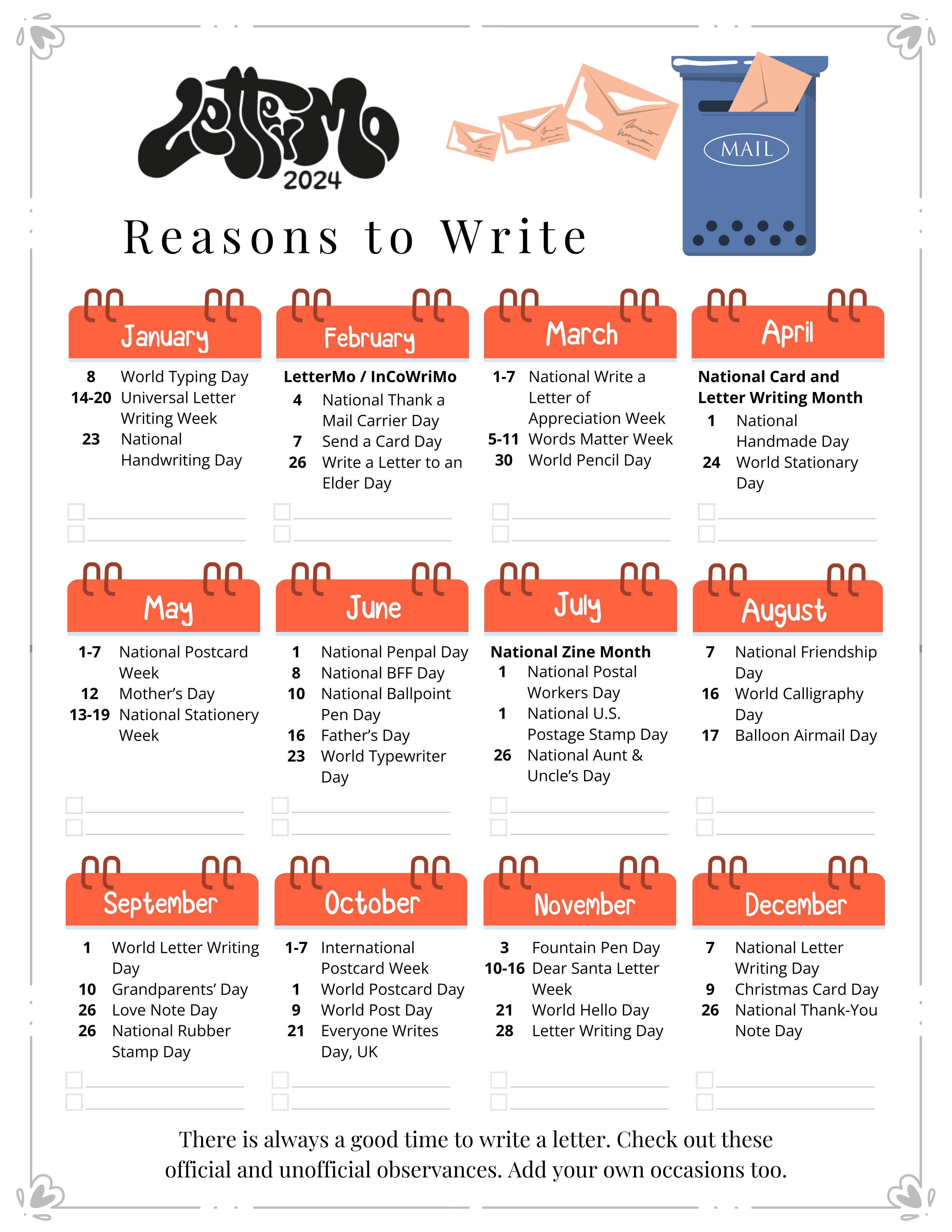 Any Time Is the Write Time! – LetterMo